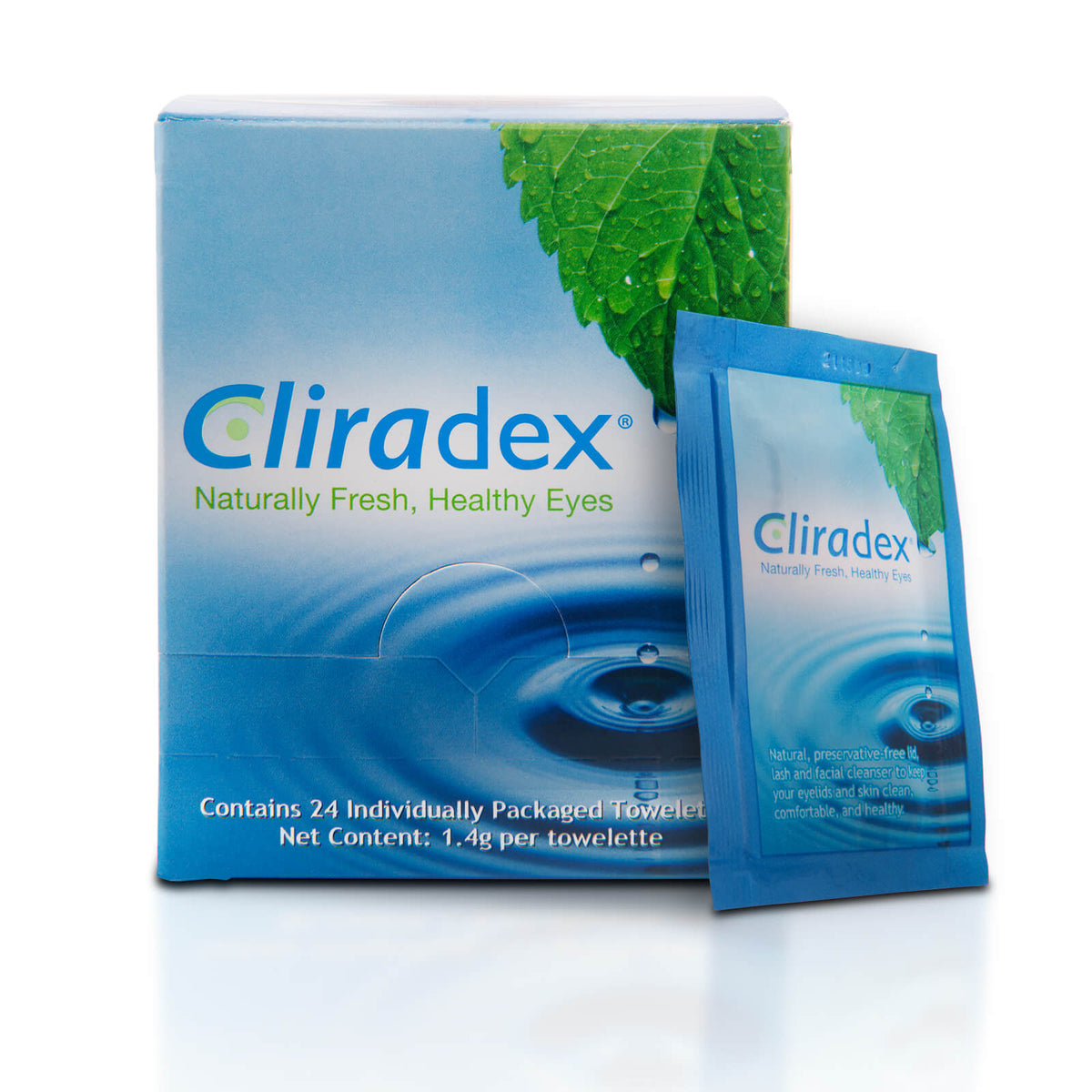 Cliradex – Facial & Eyelid Wipes – Natural Tea Tree Cleanser – PRN ...
